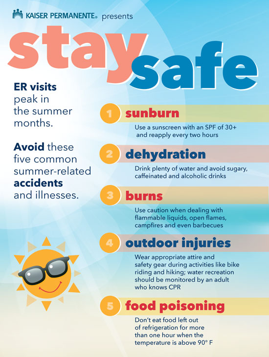 Summer Is Fun Here s How To Keep It Safe Too Kaiser Permanente